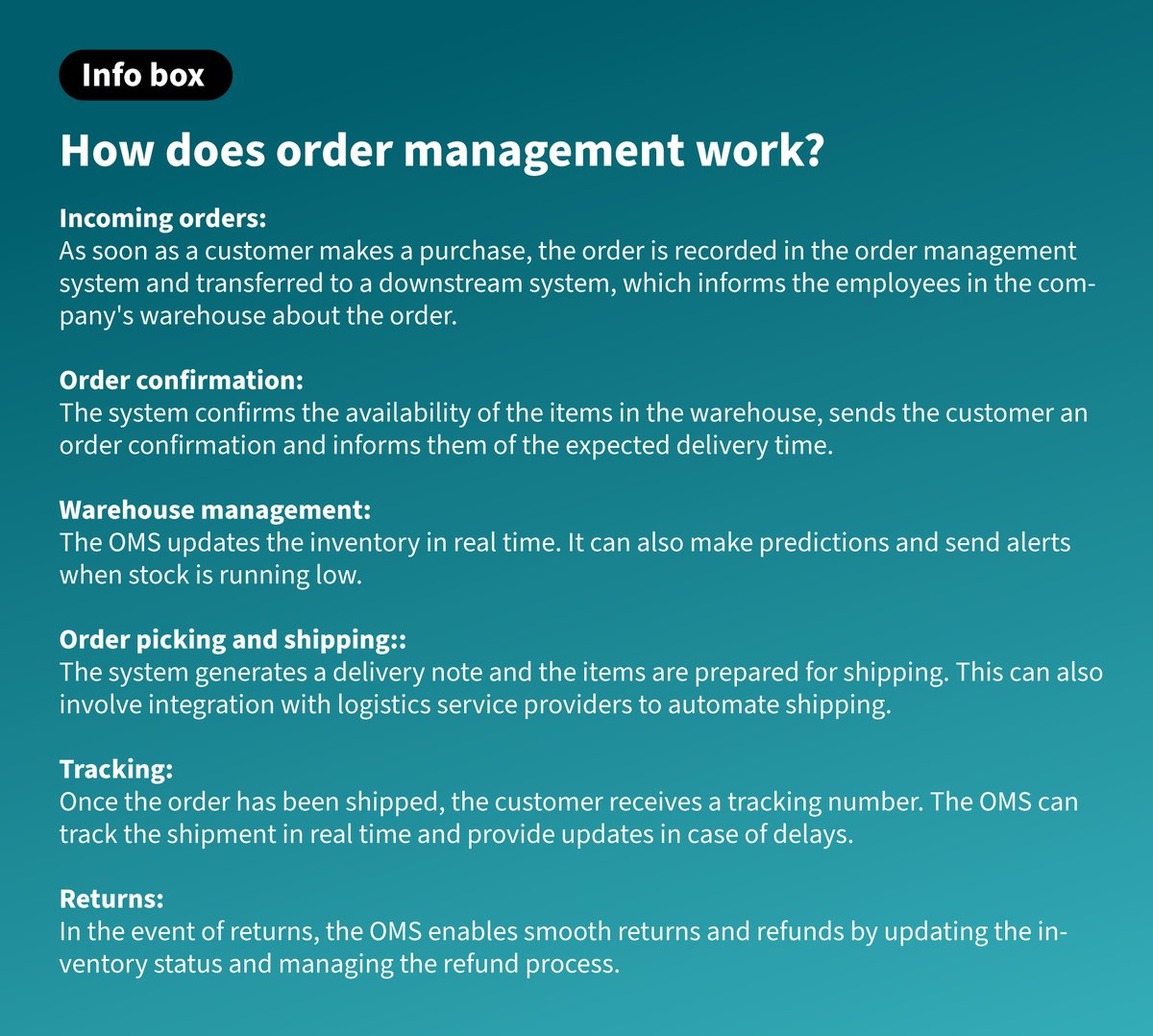 Faster, better, more efficient: Order management as a win-win for ...