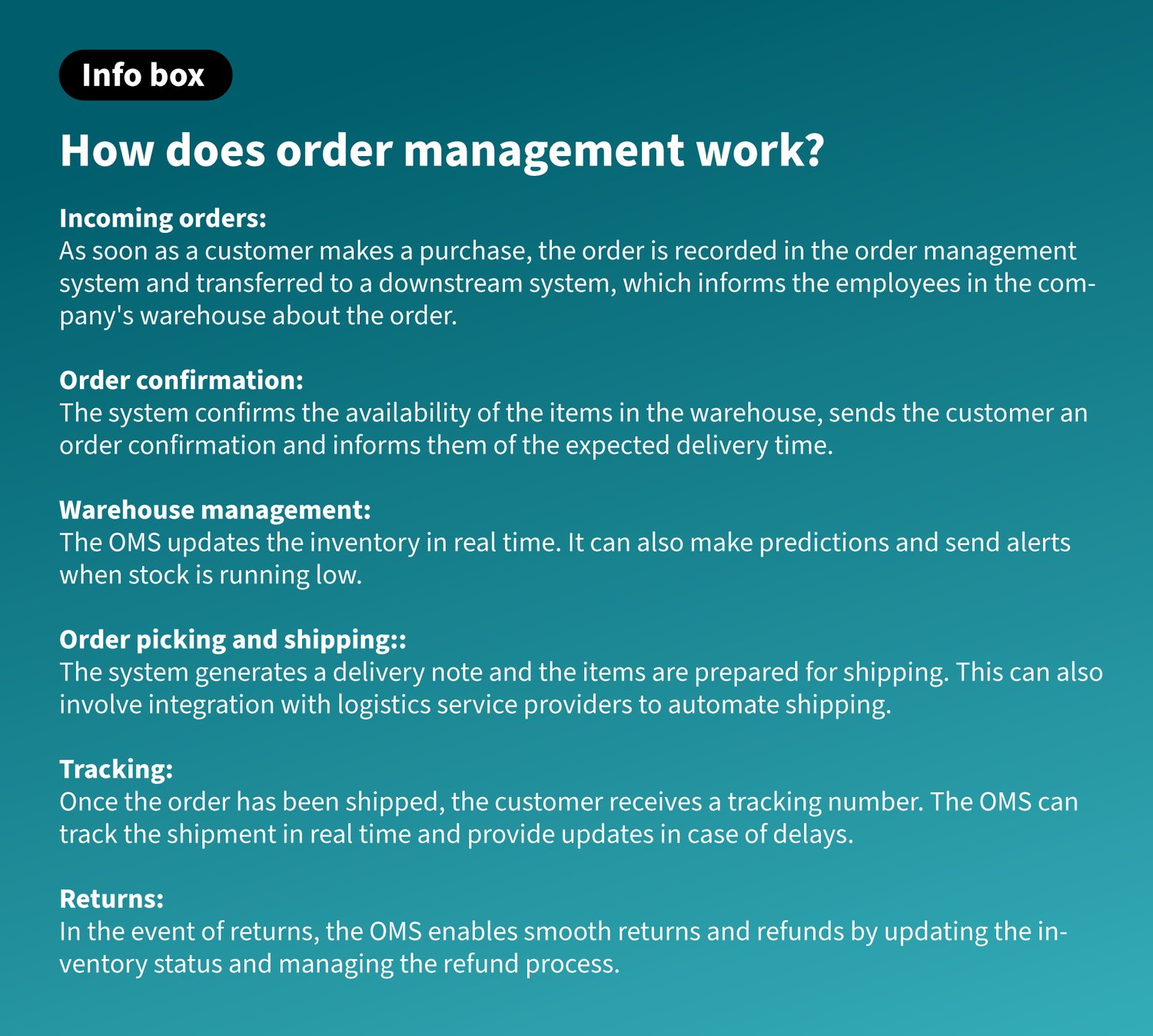 Faster, better, more efficient: Order management as a win-win for ...
