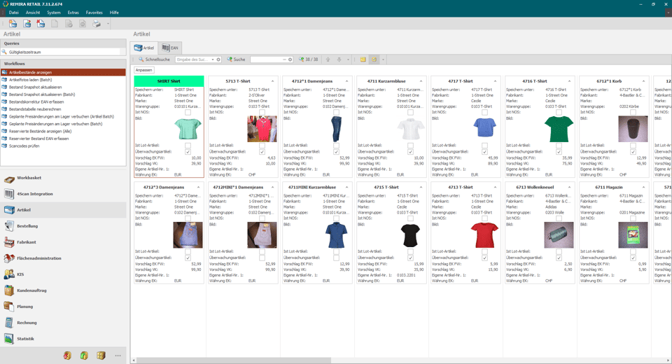 REMIRA Software for merchandise management